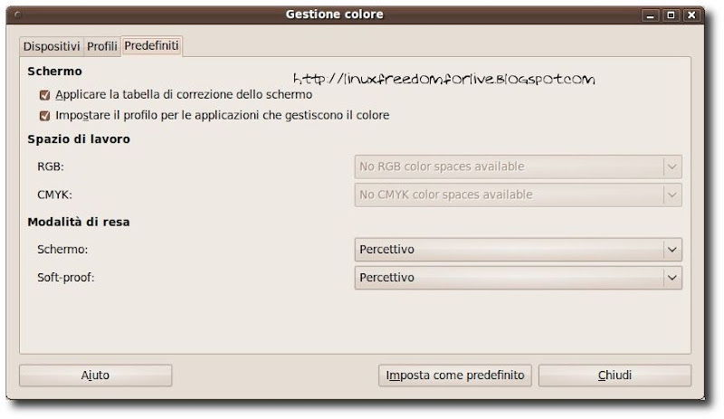 GNOME Color Manager Tool per la Gesione Profili del Colore 2.30.0 ...